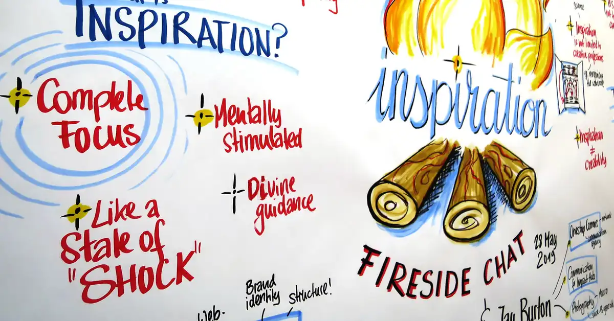 Fireside Chat on "Inspiration" | Graphic Recording